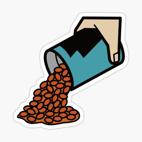 "Baked beans " Sticker by TAMMY-BOUTIQUE | Redbubble