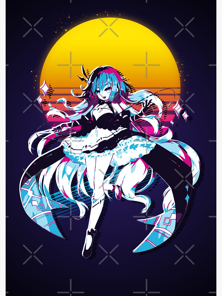 "Honkai Impact - Sirin *80er Retro*" Sticker von MyRetroArt | Redbubble