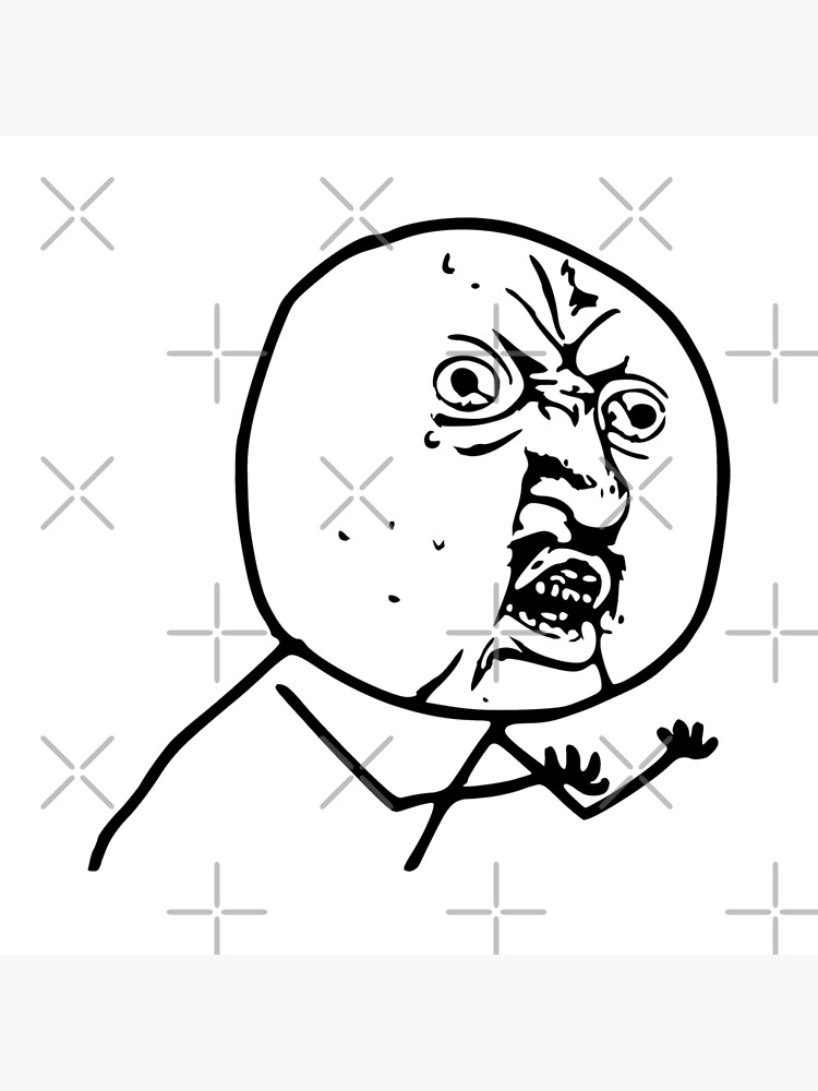 "Angry Meme Face" Art Board Print for Sale by FunnyThings01 | Redbubble