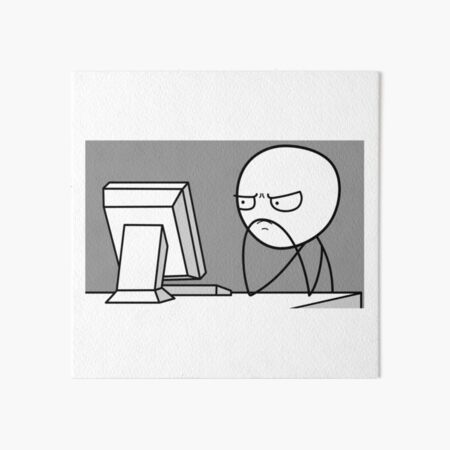 "Computer Guy Meme" Art Board Print by FunnyThings01 | Redbubble