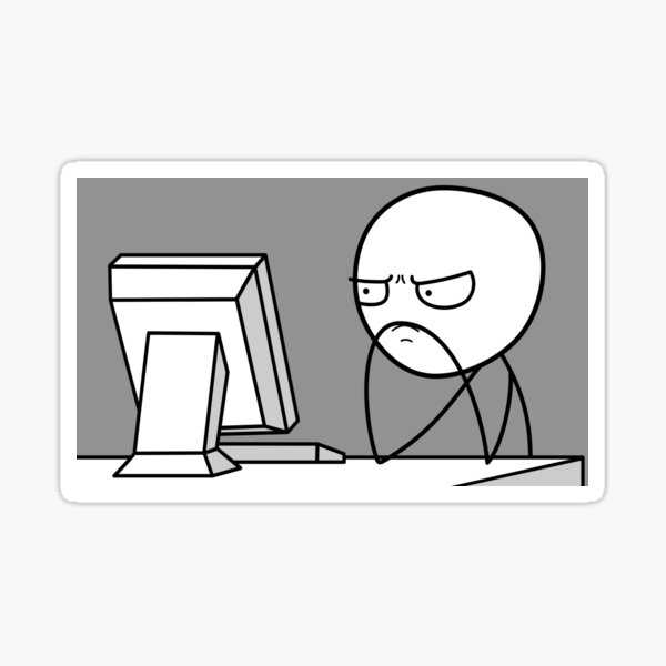 "Computer Guy Meme" Sticker for Sale by FunnyThings01 | Redbubble