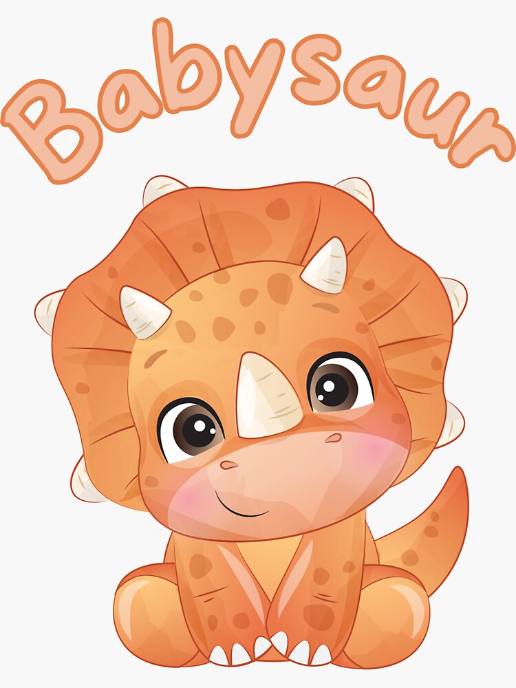 "Cute Babysaur" Sticker for Sale by BabysaurDesign | Redbubble
