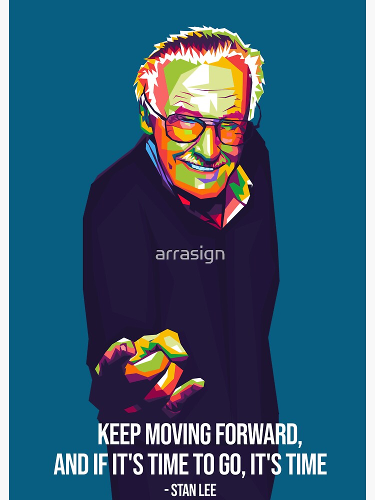"Stan Lee" Sticker for Sale by arrasign | Redbubble