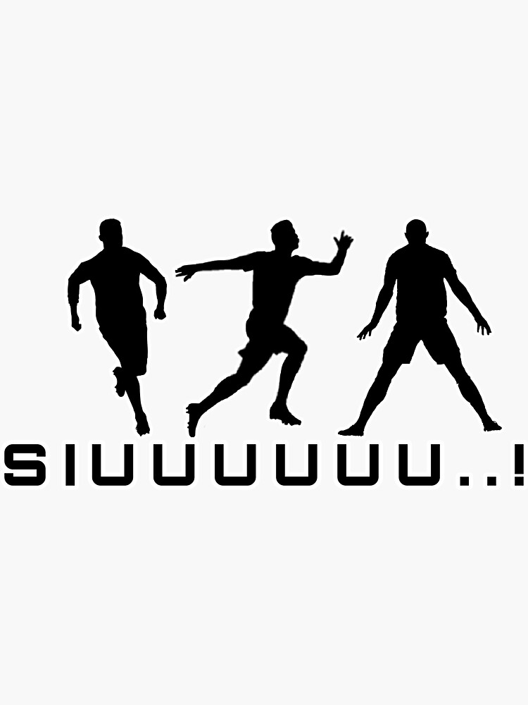 "Siuuu Cristiano Ronaldo" Sticker von sizamix | Redbubble