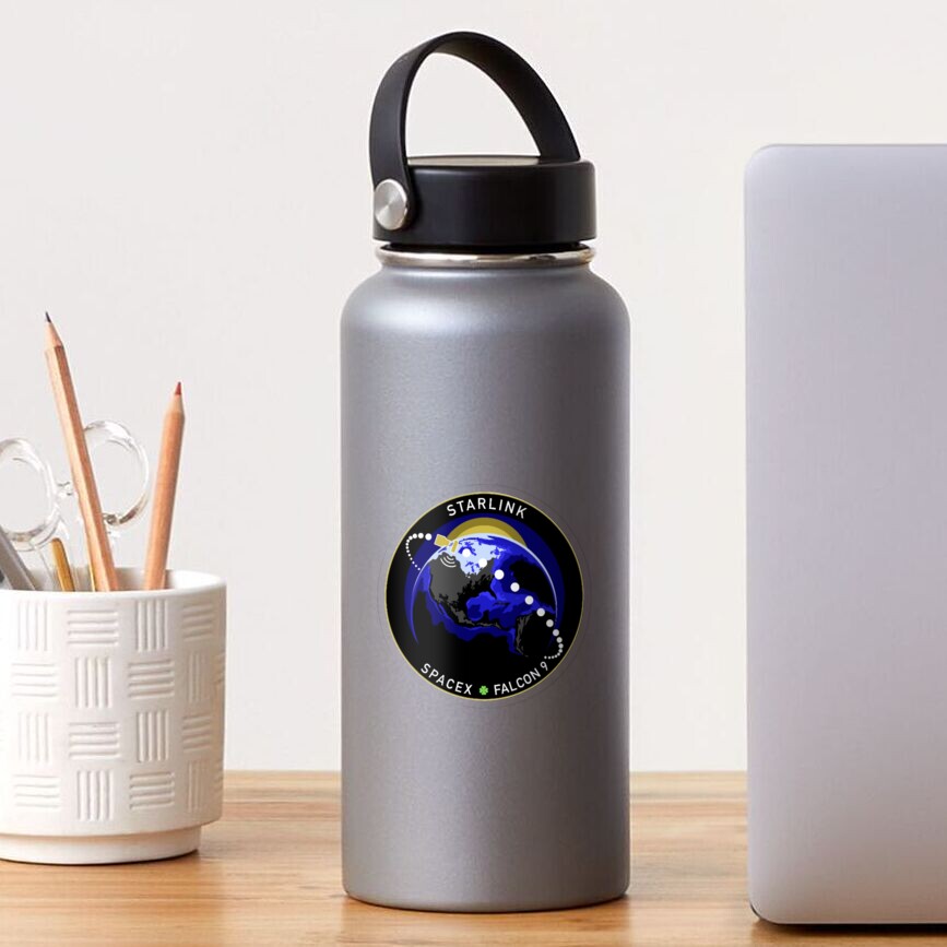 "Starlink Mission - Space X" Sticker by Ertinox444 | Redbubble