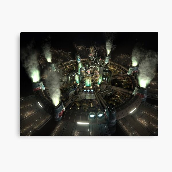 "Midgar [Original]" Canvas Print by GlitchBob452 | Redbubble