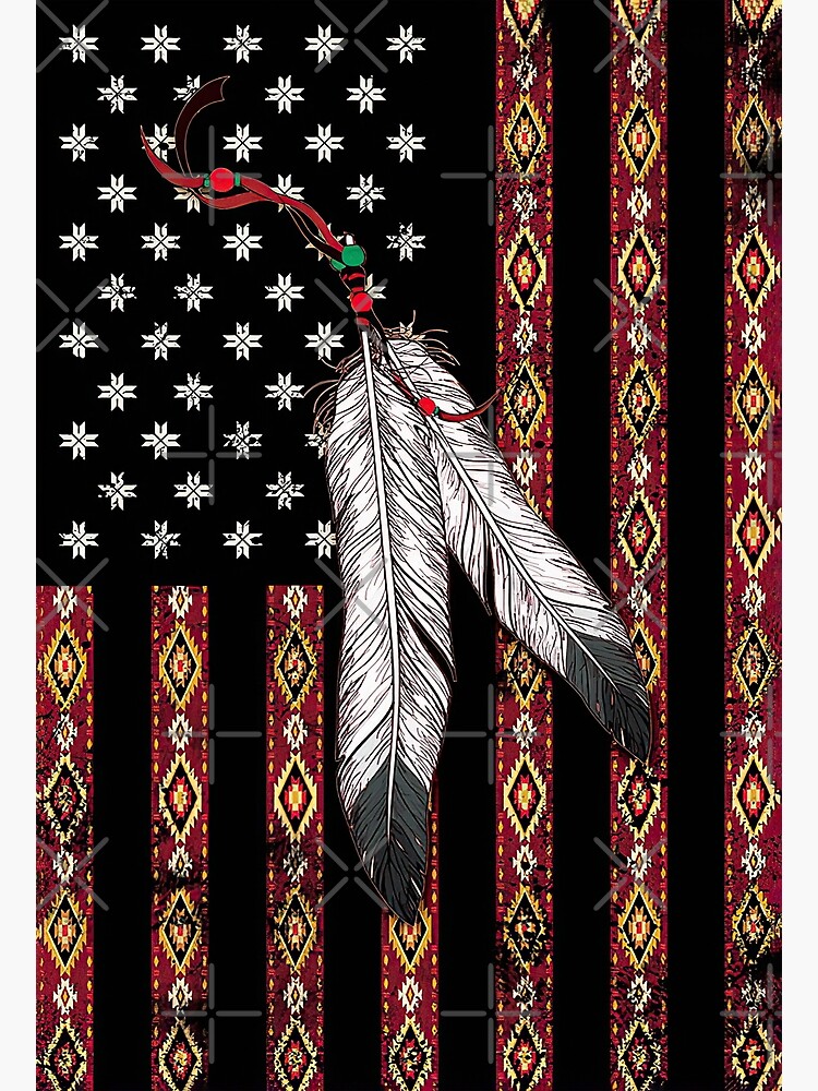 "Native Americans Flag Indigenous Art" Poster by bee-happy-bee | Redbubble