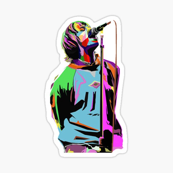 "Vintage liam gallagher art" Sticker by xgillamsilver | Redbubble