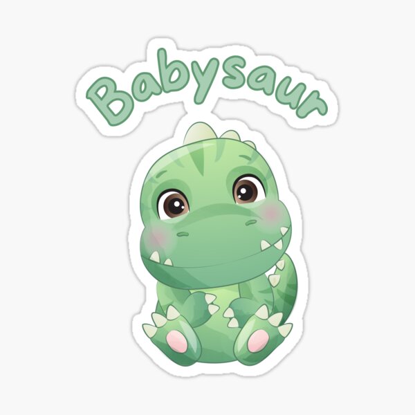 "Cute T-Rex Babysaur" Sticker for Sale by BabysaurDesign | Redbubble