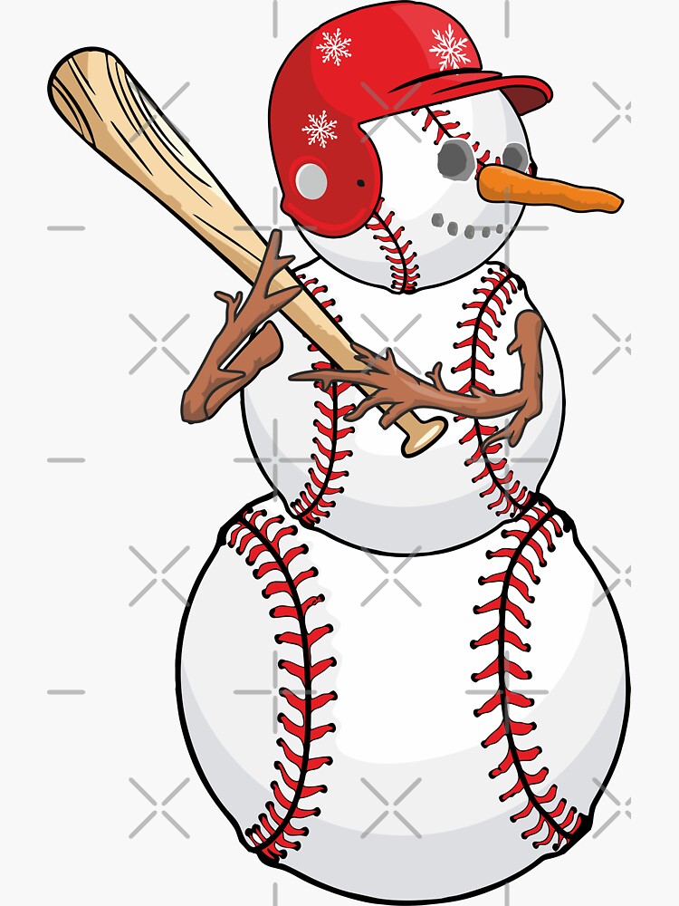 "Baseball Snowman Christmas Gift For Baseball Game Lover player ...