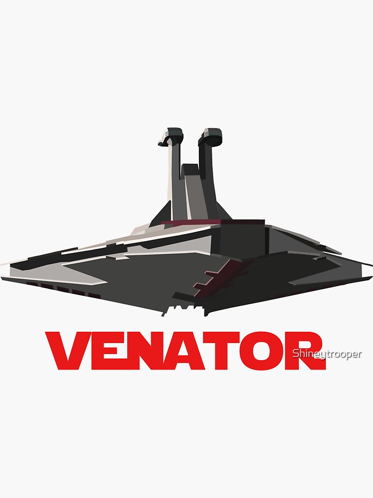 "Venator" Sticker for Sale by Shineytrooper | Redbubble