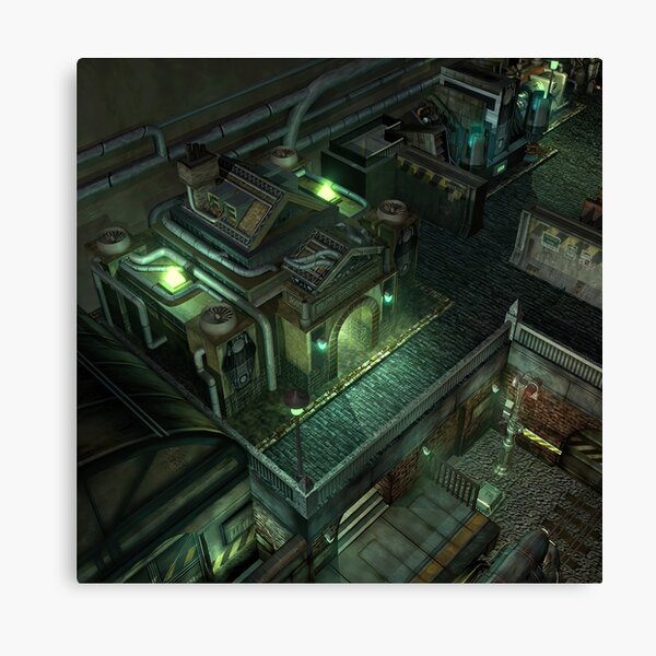 "Midgar - Sector 1 [Train Station] " Canvas Print by GlitchBob452 ...