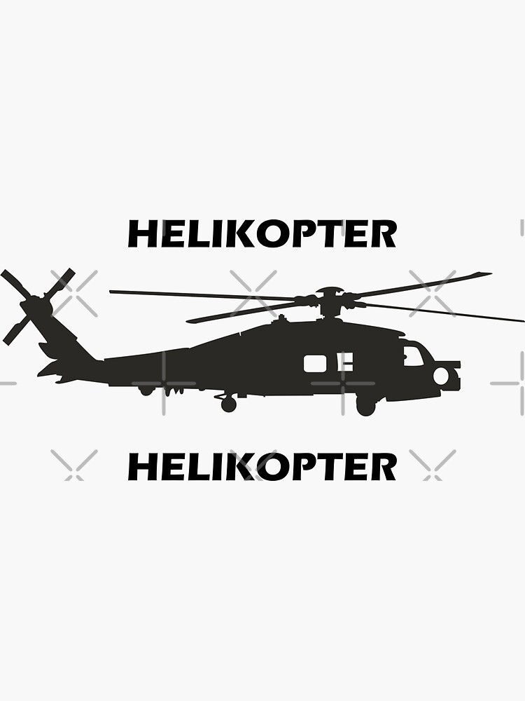 "Helikopter Helikopter meme song TikTok - Fazlija" Sticker for Sale by ...