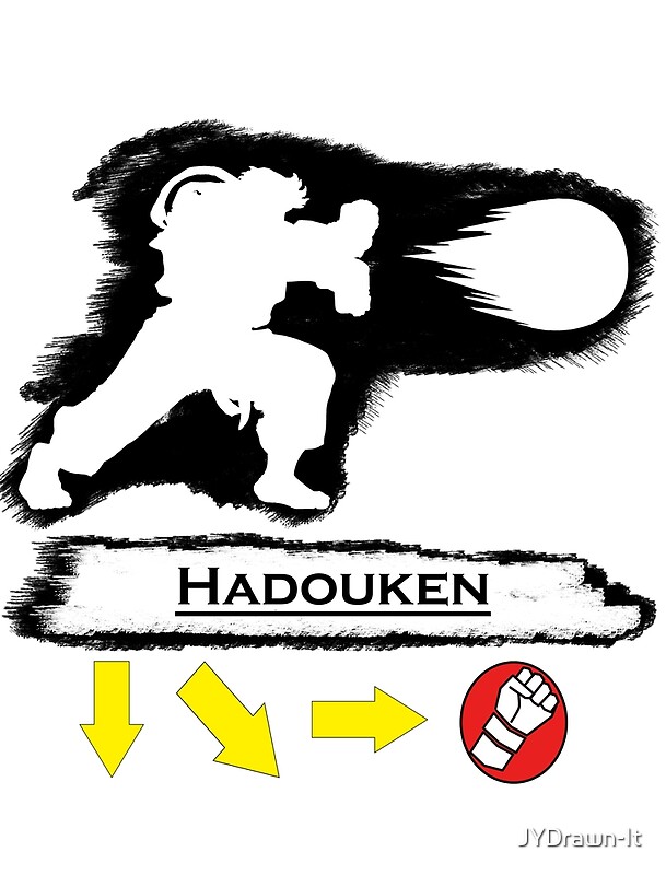 "Street Fighter: The Hadouken Input" by JYDrawn-It | Redbubble