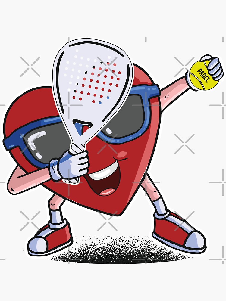 "Padel Dabbing Heart Valentine’s Day gift for padel tennis player ...