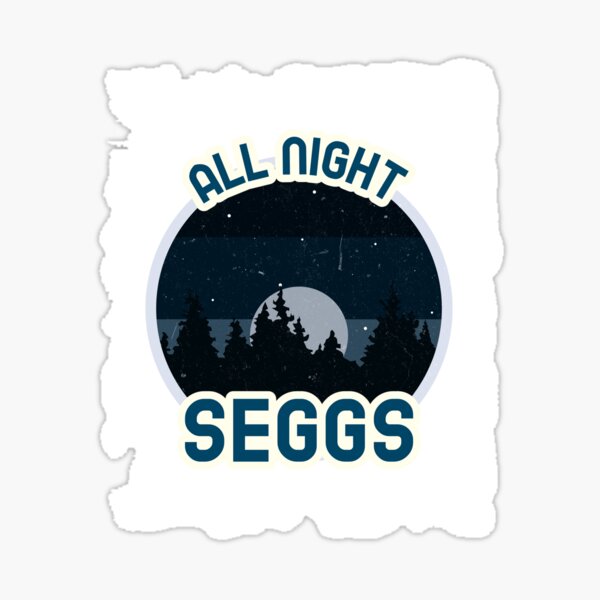 "SEGGS all night" Sticker for Sale by patterns-store | Redbubble