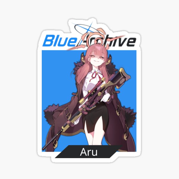 "Blue Archive Aru" Sticker for Sale by LostTime17 | Redbubble