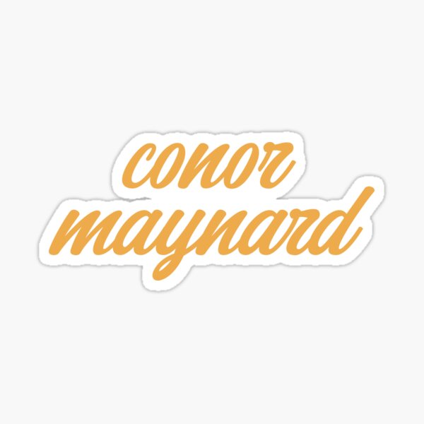"Conor Maynard merch" Sticker for Sale by janesfandesigns | Redbubble