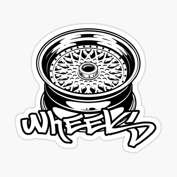 "WHEELS LOW." Sticker for Sale by pabloisaac | Redbubble