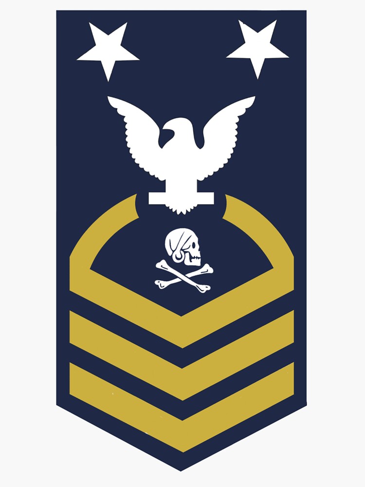"Pirate Master Chief - Coast Guard, MCPO - Henry Every" Sticker for ...