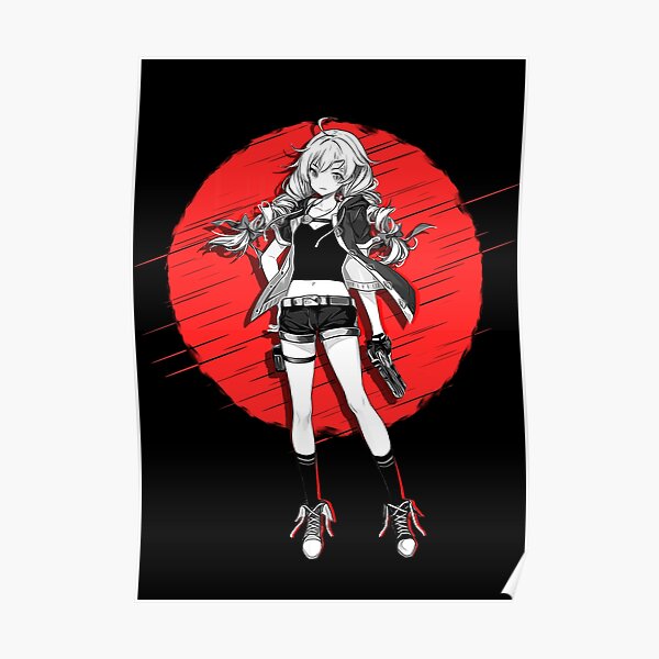 "Kallen Kaslana - Honkai Impact" Poster for Sale by MyAsianArt | Redbubble