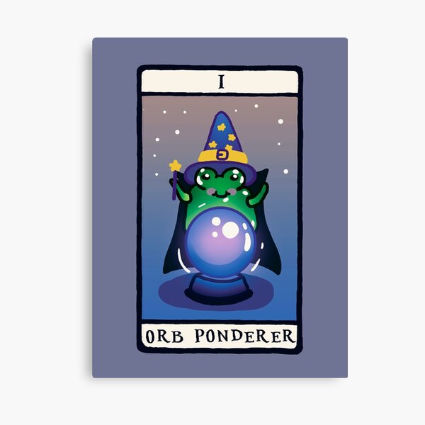 Lienzo «Orb Ponderer - Tarot Card Reflexionando sobre mi Orb nuevo meme ...