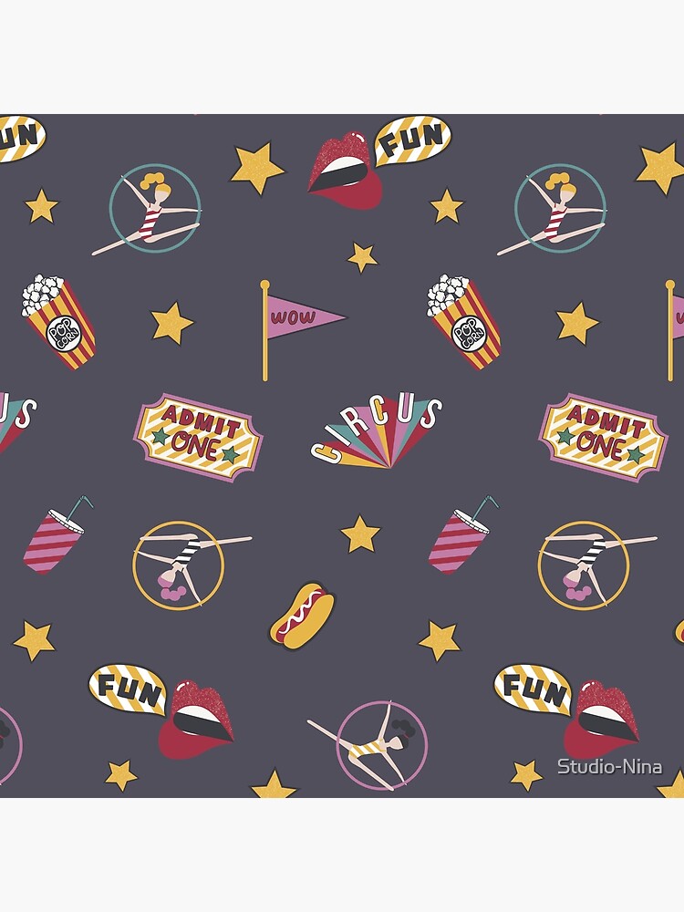 "Circus surface pattern" Poster by Studio-Nina | Redbubble