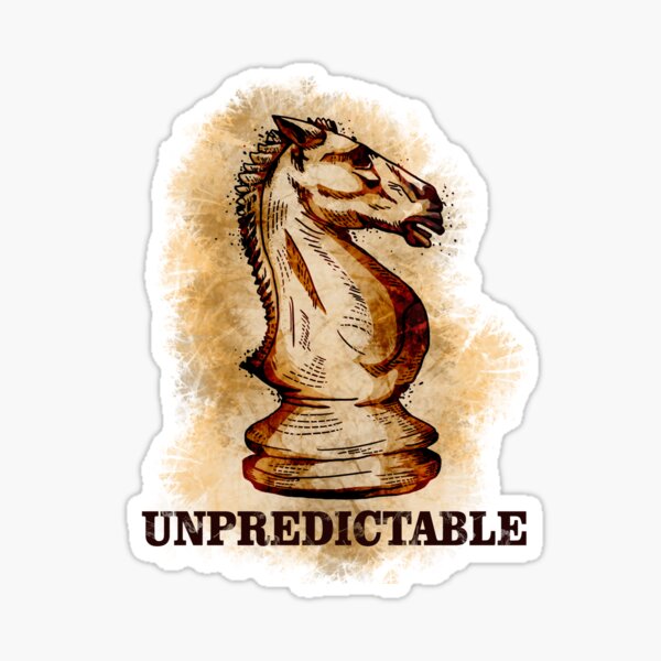 "unpredictable" Sticker for Sale by chapunkart | Redbubble