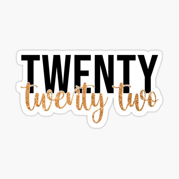 "New Year Design 2022" Sticker by VIPText | Redbubble