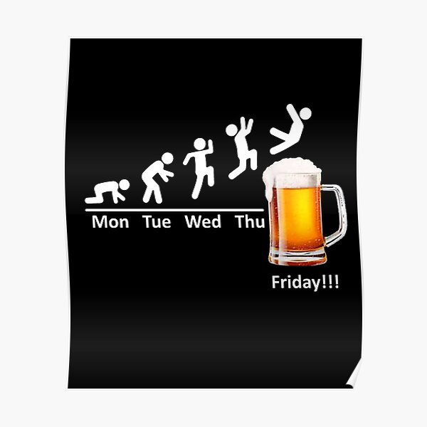 "Beer Monday To Friday Beer - Beer Week Gift for beer drinkers Beer ...