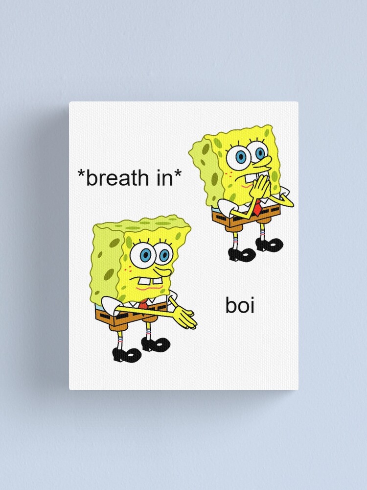 "Spongebob Boi" Canvas Print for Sale by mrpopo8 | Redbubble