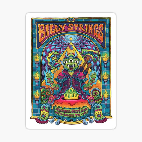 "Billy Strings" Sticker for Sale by madimadd | Redbubble