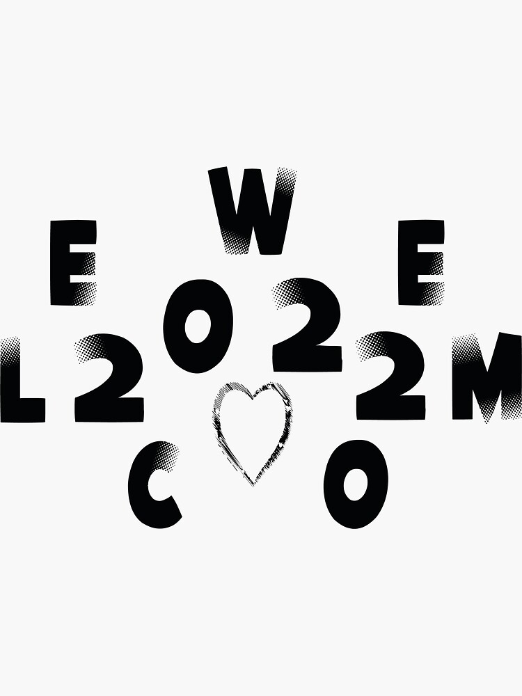 "WELCOEM 2022" Sticker for Sale by MehdiCH | Redbubble