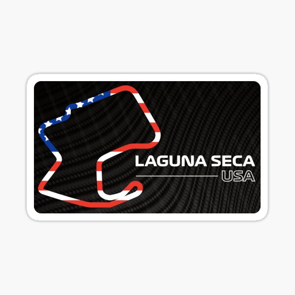 "Laguna Seca" Sticker for Sale by Radradrad | Redbubble