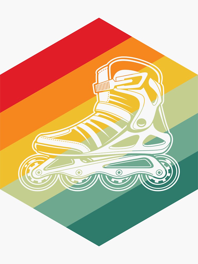 "80s roller skates" Sticker for Sale by Introvebleed | Redbubble