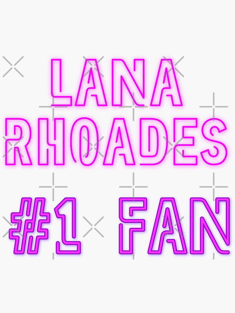 "Lana Rhoades #1 fan" Sticker by 2Girls1Shirt | Redbubble