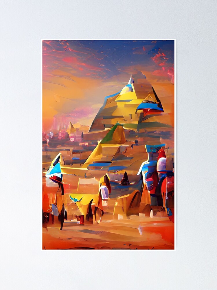 "Egypt, pyramids, Cairo, Sahara, desert, AI art, artificial ...
