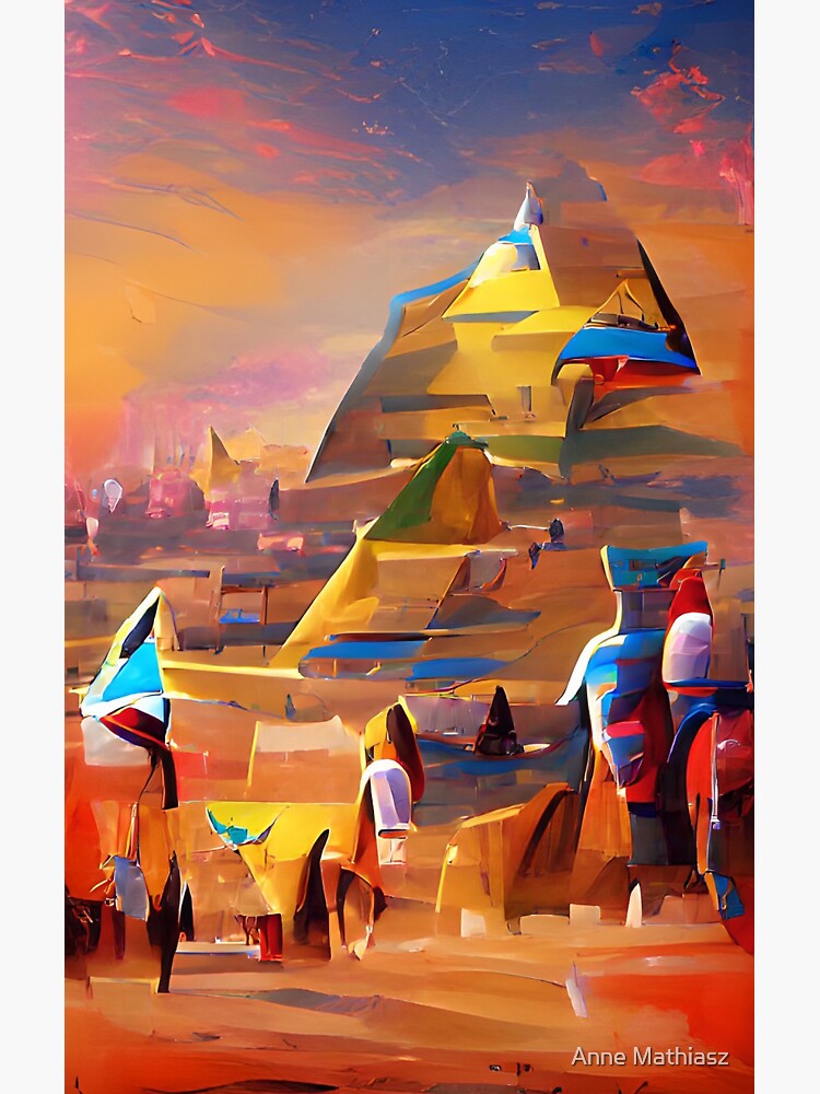 "Egypt, pyramids, Cairo, Sahara, desert, AI art, artificial ...