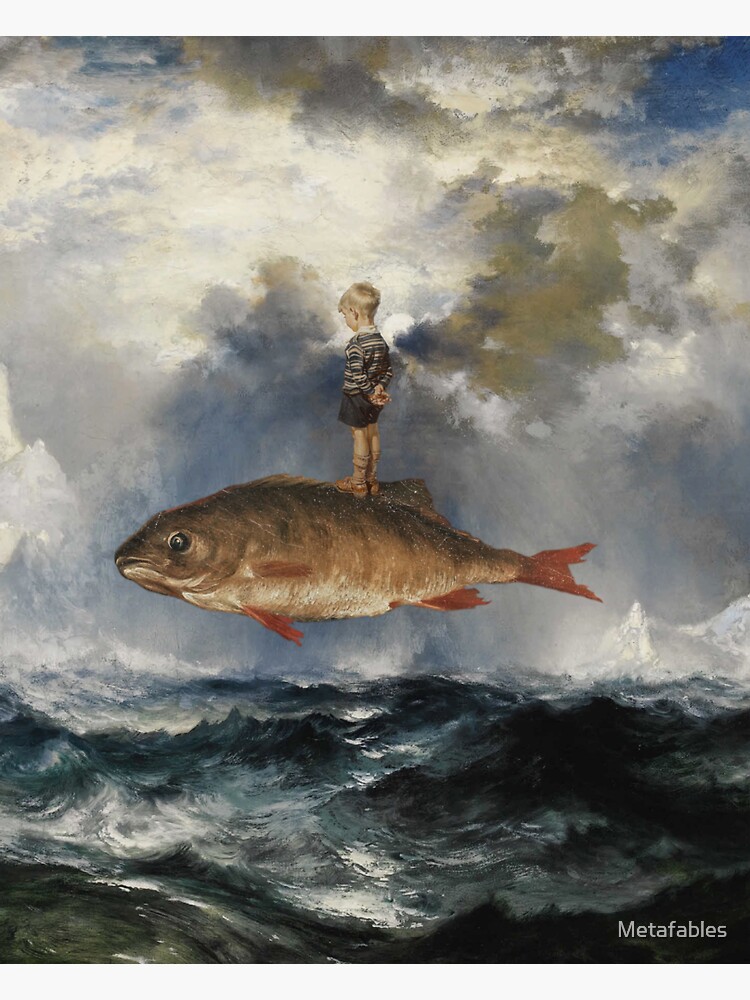 "Upstream" Sticker for Sale by Metafables | Redbubble