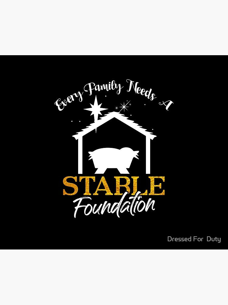 "Every Family Stable Foundation Christian Jesus Christmas" Poster for ...