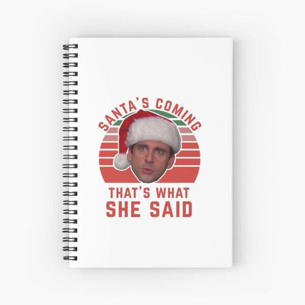 "Funny Christmas Card The Office Santa’s Coming That’s What She Said ...