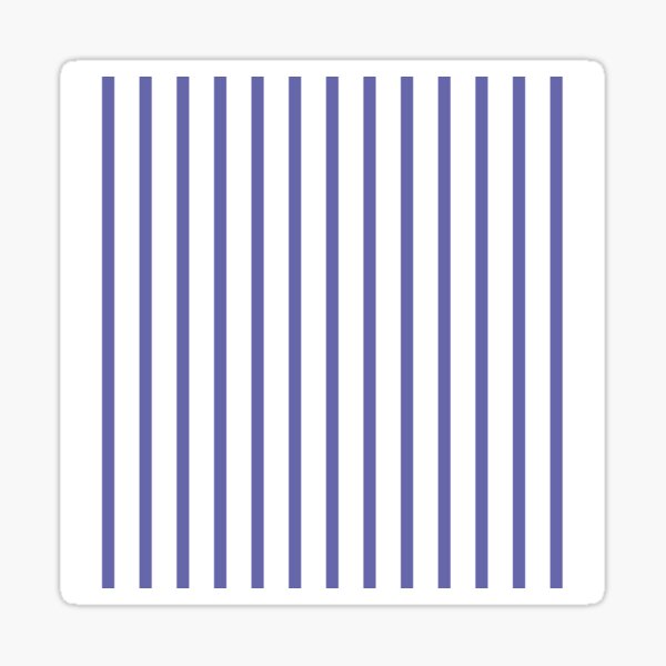 "Vertical Stripes (Pantone Very Peri/White)" Sticker for Sale by ...