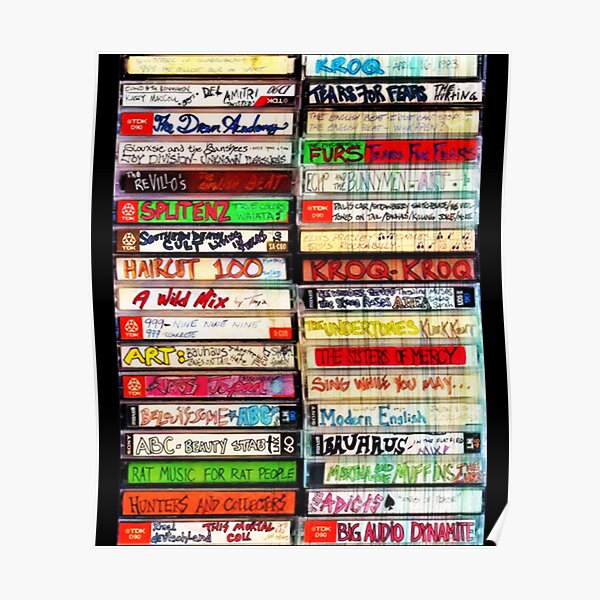 "80s Mixtapes " Poster for Sale by Taylorart56 | Redbubble