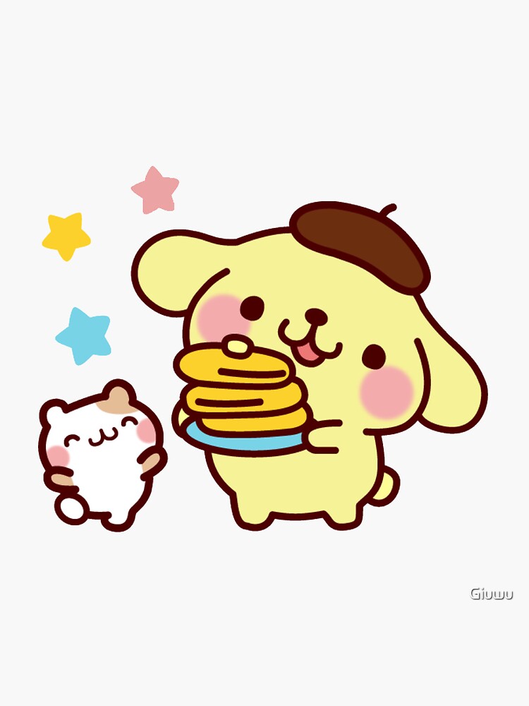 "Cute yellow dog" Sticker by Giuwu | Redbubble