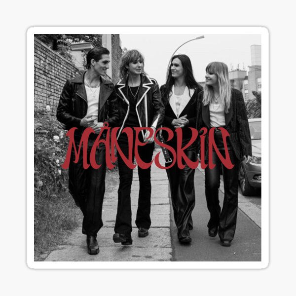 "Maneskin" Sticker for Sale by Gonzalezmoy6 | Redbubble