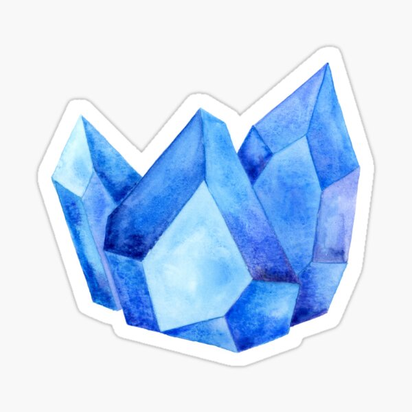 "Sapphire Watercolor" Sticker for Sale by MicsPics | Redbubble