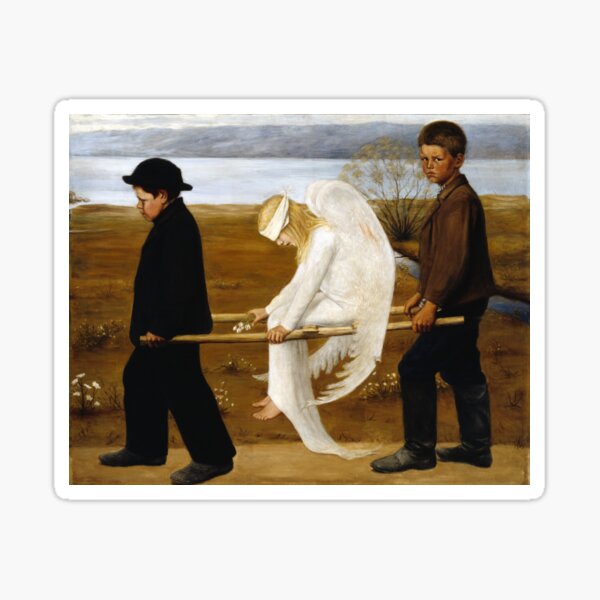 "The Wounded Angel by Hugo Simberg, 1903" Sticker by MoreFaces | Redbubble
