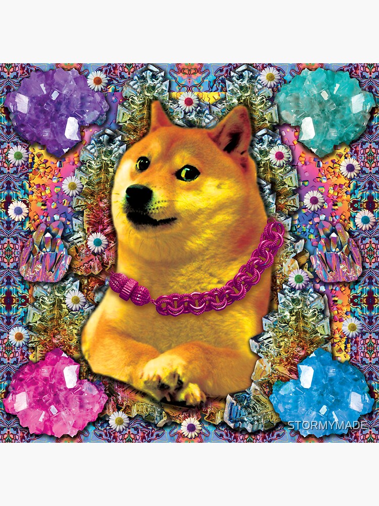 "shibe doggo wants your snoot boop" Sticker by STORMYMADE | Redbubble