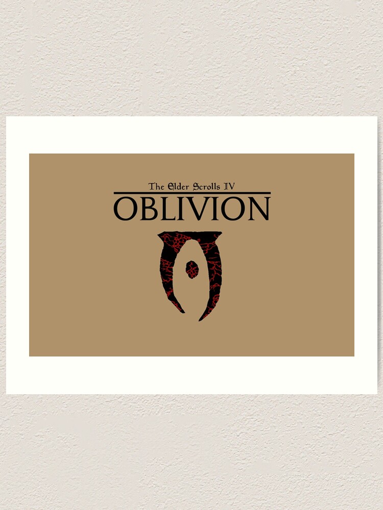 "Elder Scrolls Oblivion Game Logo " Art Print for Sale by Vintage ...