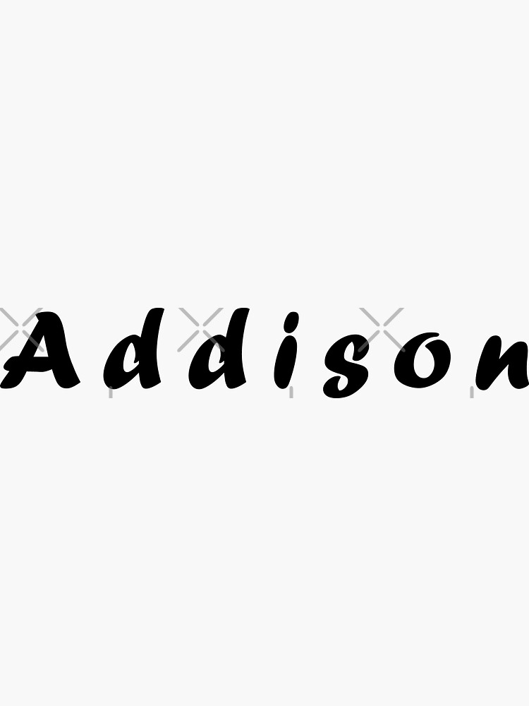 "Addison name" Sticker by gmstockstudio | Redbubble